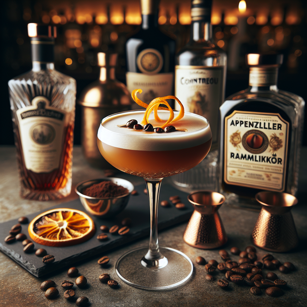 Alpine Whisper, Sophisticated cocktail with Appenzeller Rahmlikör ...