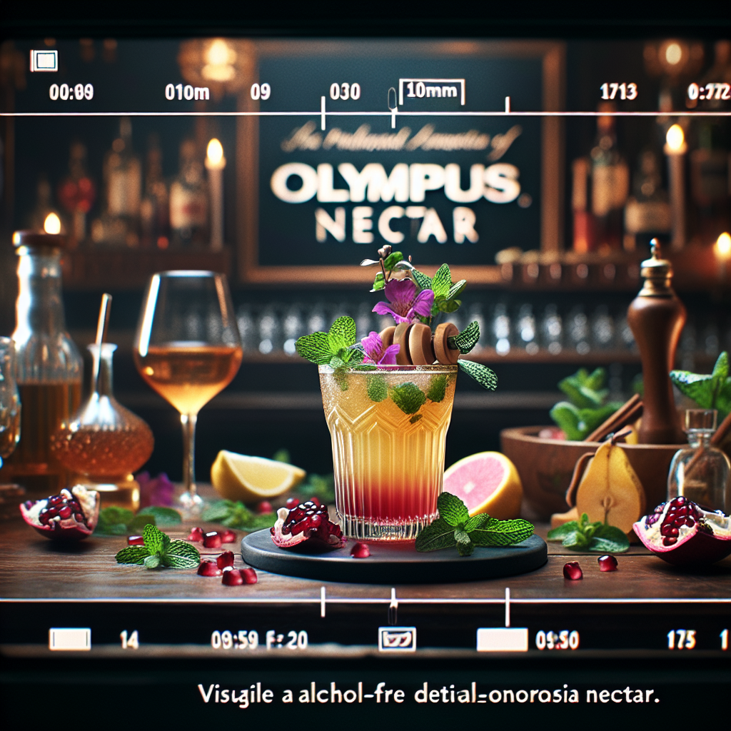 Ambrosia Nectar, Exotic alcohol-free mocktail inspired by Ambrosia Nectar