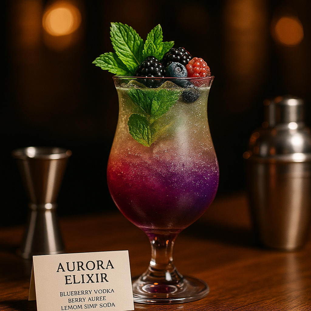 Cocktail Recipes with Mixed Berry Puree Blueberries Raspberries And ...