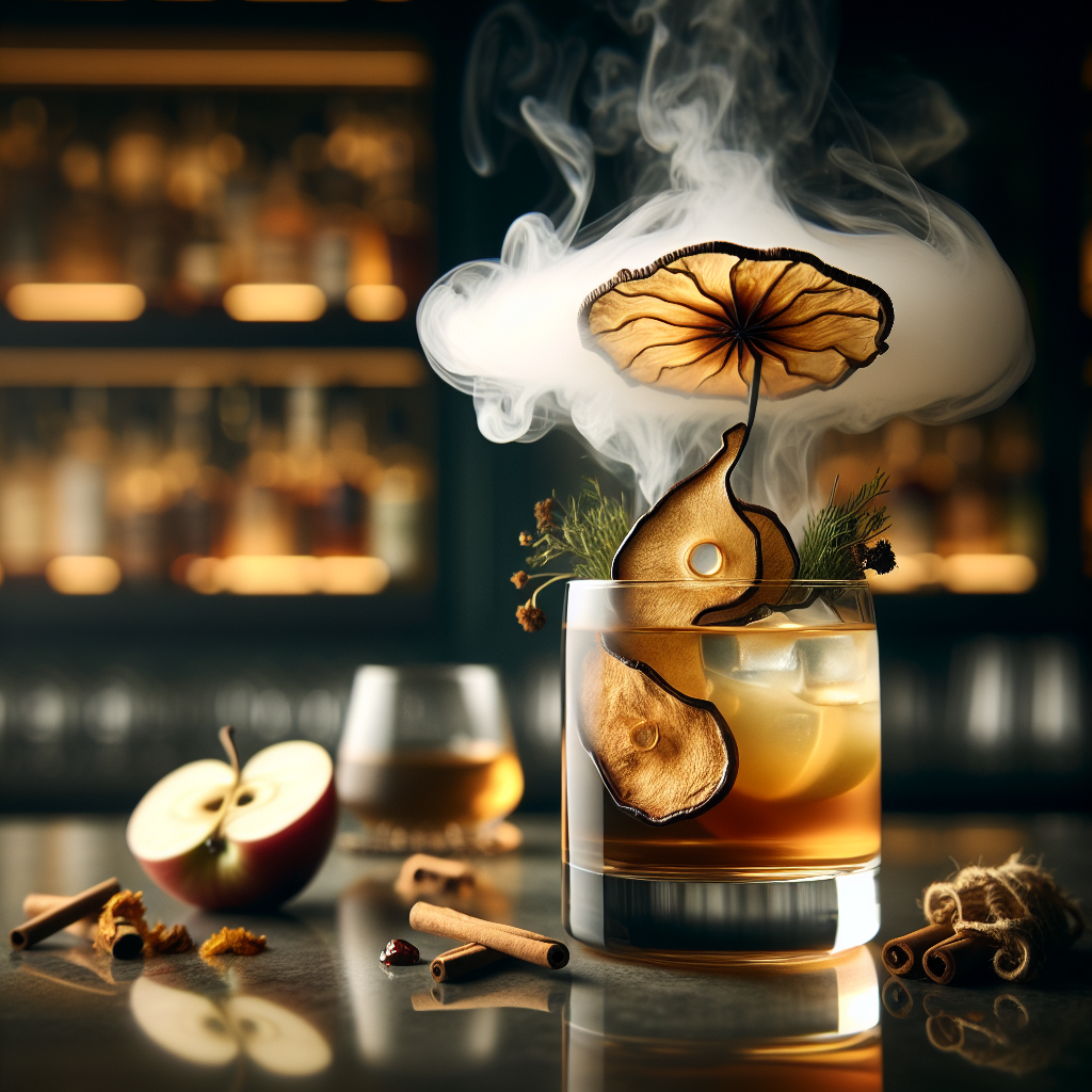 Autumn Ember Elixir, Warm, smoky, extravagant fall cocktail
