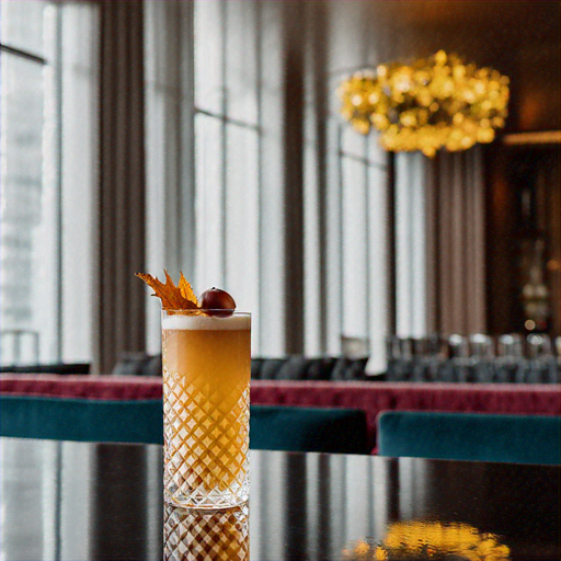 Autumnal Ember, Autumnal Ember cocktail with roasted chestnuts, spice ...