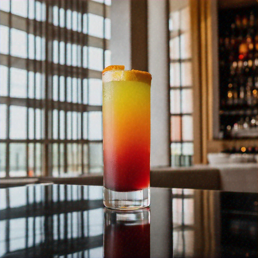 Aztec Sunrise, Vibrant and refreshing cocktail with traditional Mexican ...