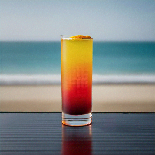 Aztec Sunrise, Tequila cocktail with sweet, tangy, and spicy flavors