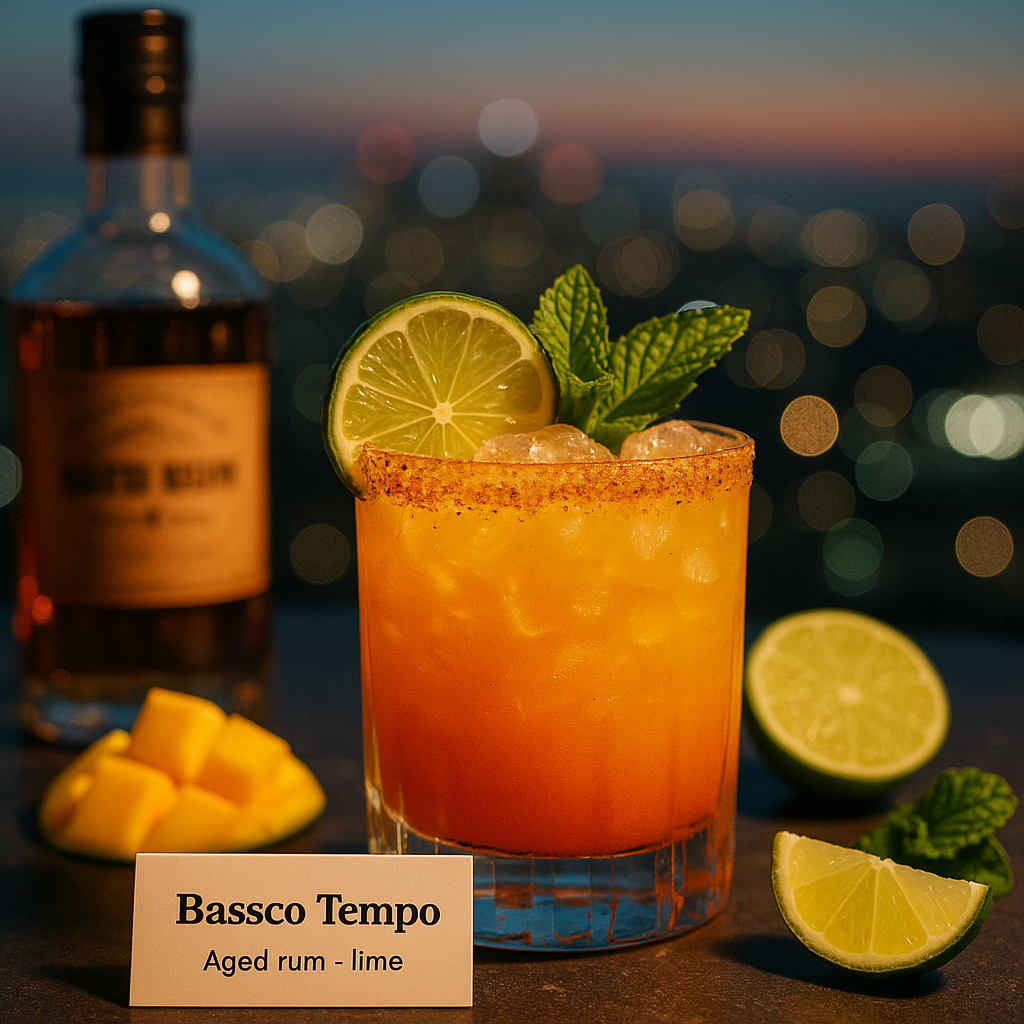 Bad Bunny's Sunset Serenade, Vibrant tropical cocktail inspired by Bad ...