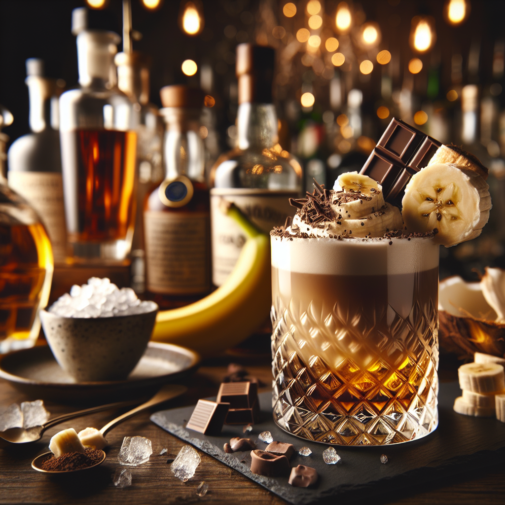 Banana Peanut Butter Delight, Creamy, nutty cocktail with peanut butter ...