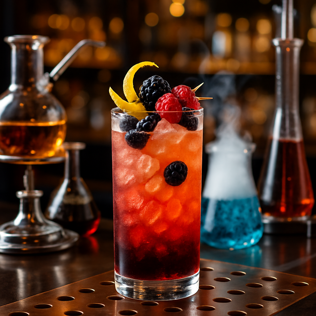 Bear Down Berry Blitz, Vibrant and bold cocktail with berries and ...