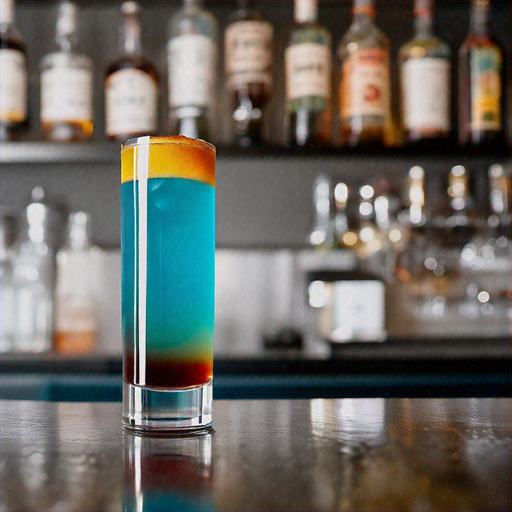 Blue Horizon Brew, Innovative blue cocktail with tea, caramel, and ...