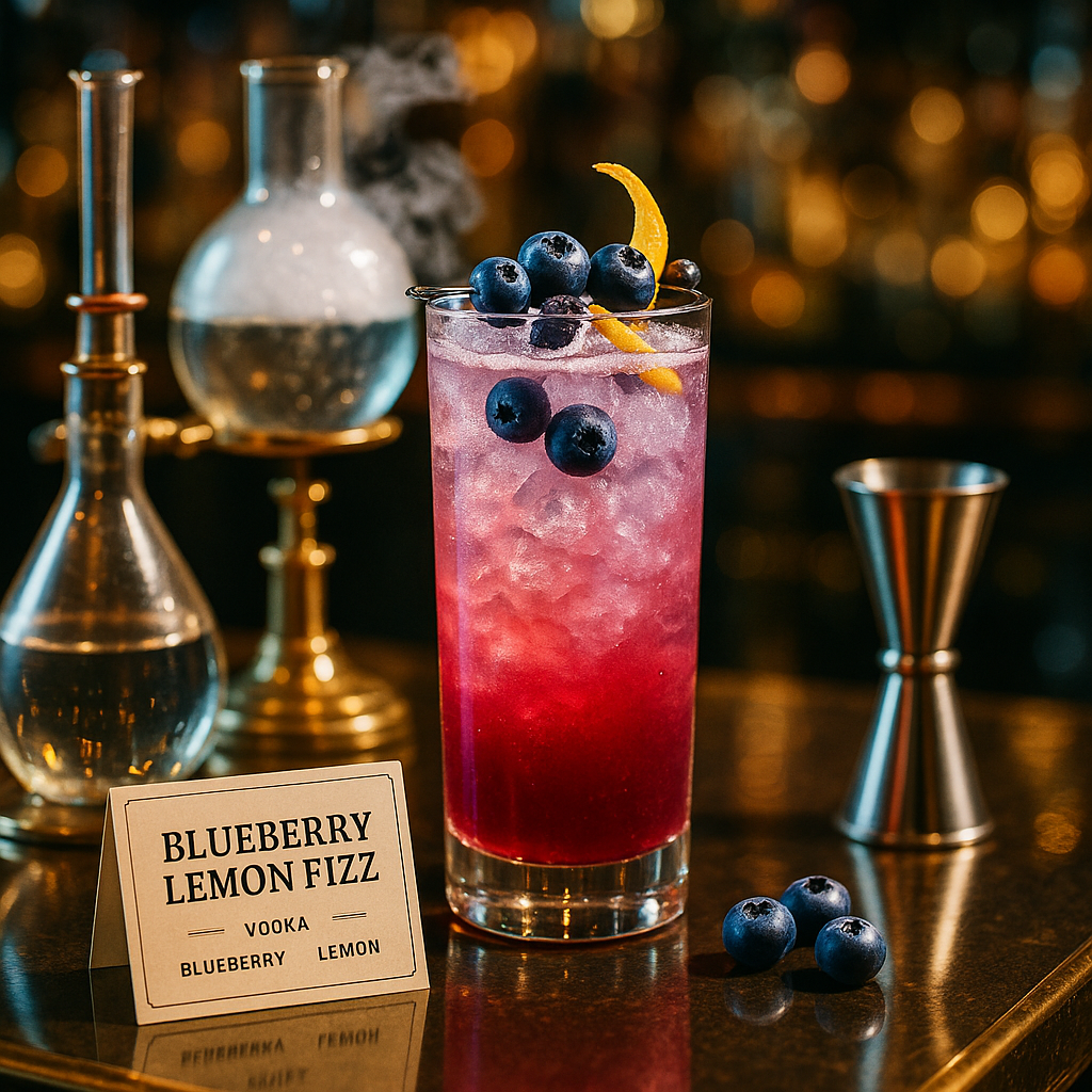 Blueberry Lemon Breeze, Refreshing cocktail with Grey Goose Vodka ...