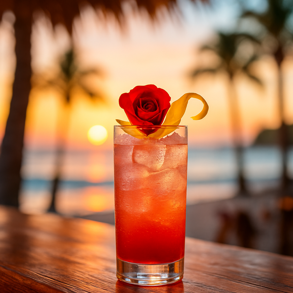 Blushing Rose Fizz, Enchanting cocktail with floral sweetness, citrus ...