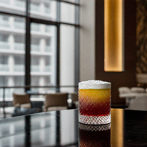 Bourbon Blizzard, Robust winter cocktail with bourbon, spices, and citrus