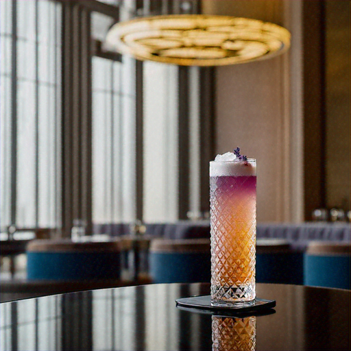 Bourbon Lavender Fizz, Sophisticated Bourbon Lavender Fizz cocktail