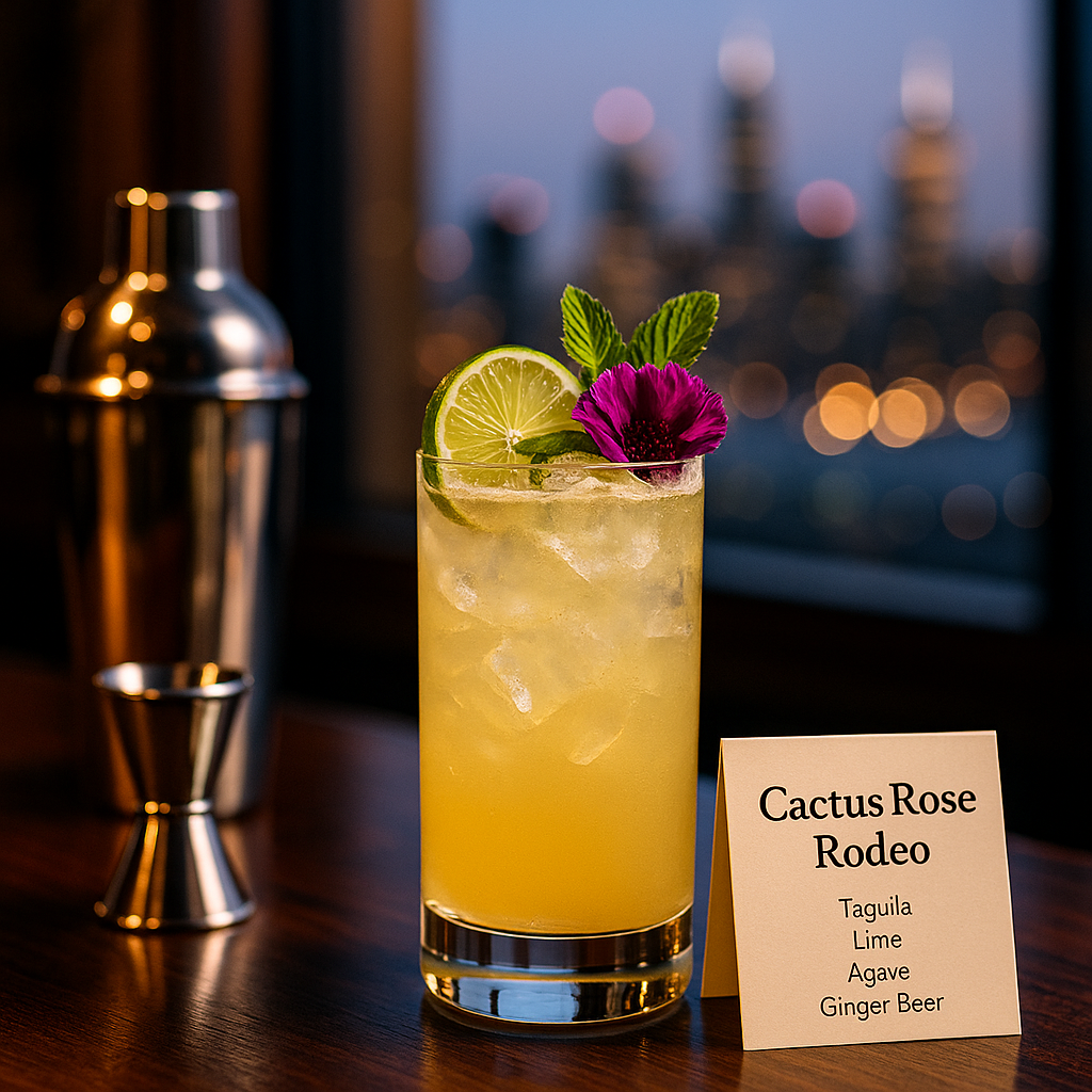 Cactus Rose Rodeo, Refreshing Southwest cocktail with tequila, lime ...