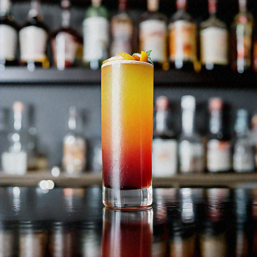 Captain's Sunset Delight, Smooth, refreshing tropical cocktail ...