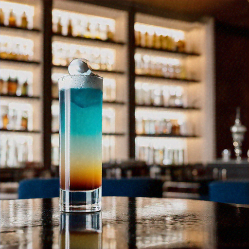 Celestial Mist, Ethereal cocktail with floral, citrus, and botanical notes