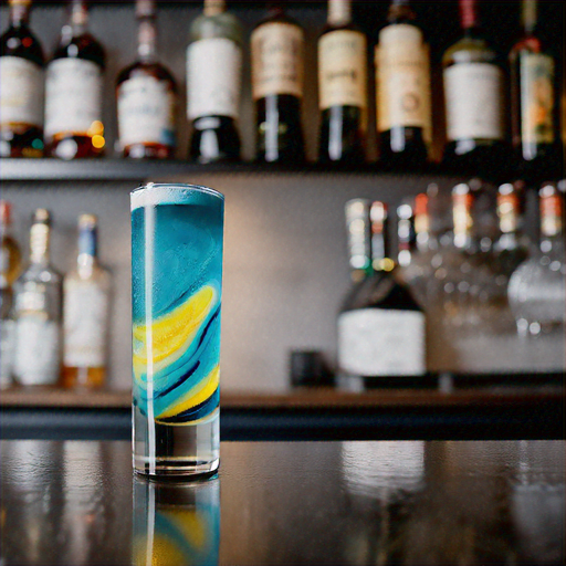 Celestial Night Swirl, Artistic cocktail inspired by Van Gogh's Starry ...