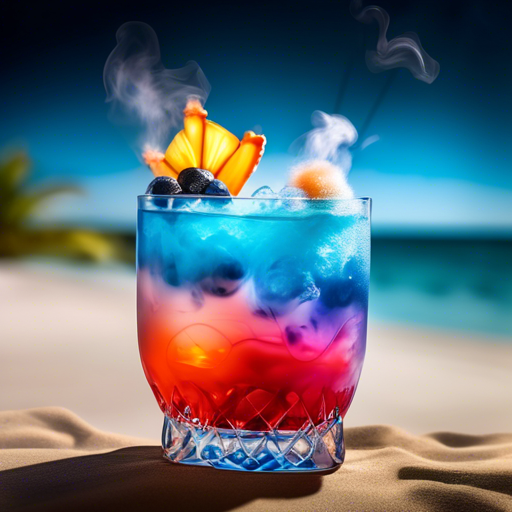 Celestial Smoke Elixir, Visually stunning cocktail with floral and ...