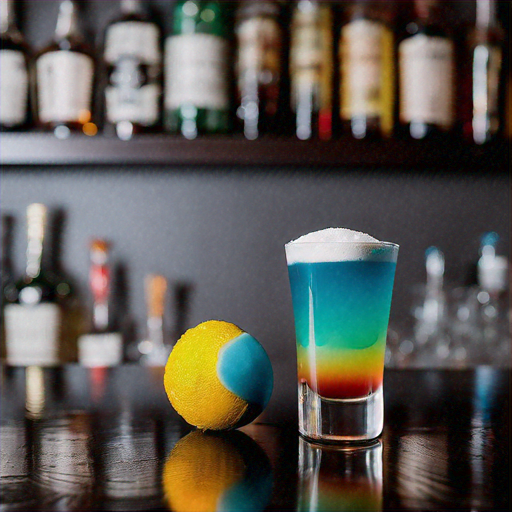 Celestial Sphere, Molecular gastronomy cocktail with tropical flavors