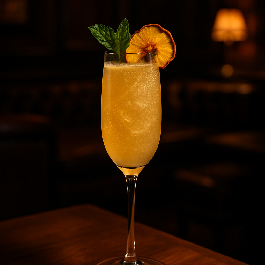 Celestial Spritz, Effervescent, ethereal cocktail capturing starry night essence