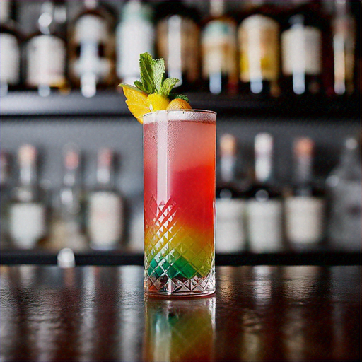 Chariot Breeze, Refreshing tropical cocktail with white rum and cherry ...