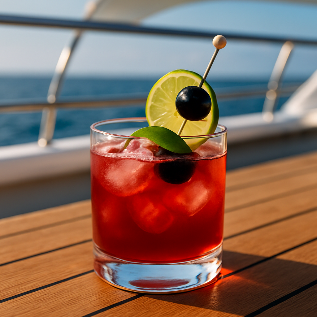 Cherry Anisette Zest, Vibrant Cherry Anisette Zest cocktail with sweet ...