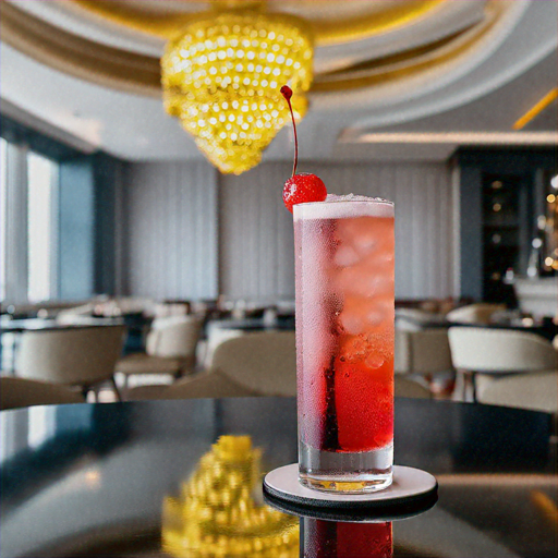 Cherry Blossom Fizz, Sophisticated Cherry Blossom Fizz cocktail