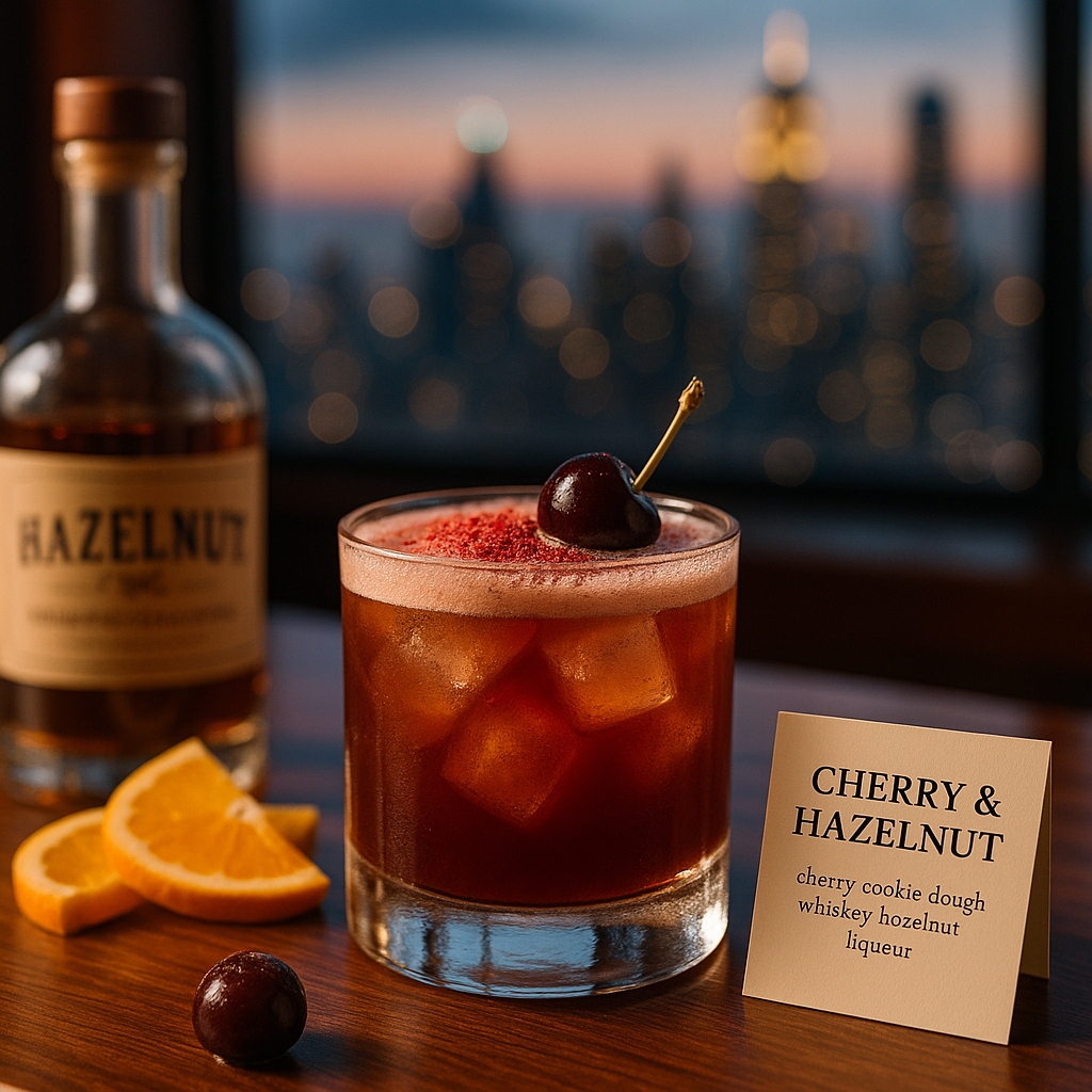 Cherry Bliss Hazelnut Delight, Indulgent chocolate-hazelnut cocktail ...