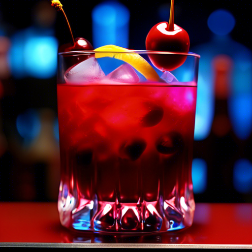Cherry Thunderbolt, Zesty cherry shooter with citrus twist
