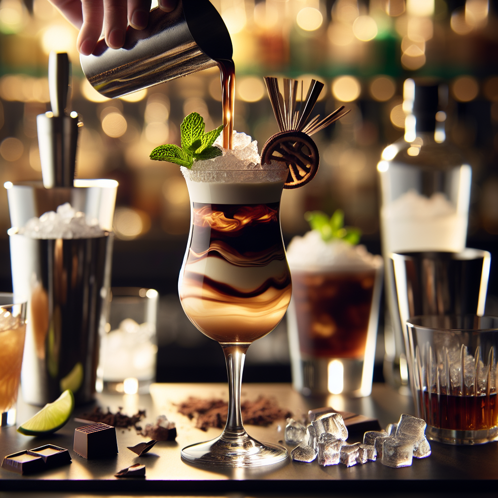 Chocolate Island Dream, Indulgent cocktail with chocolate chip cookie ...