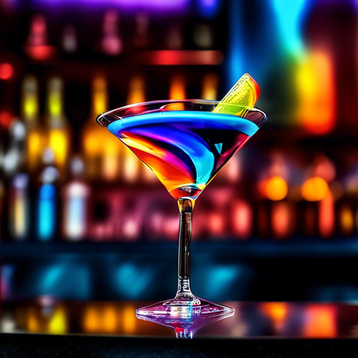 ChromaTini, Color-changing ChromaTini martini with botanicals and citrus