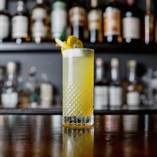 Citrus Banana Zest, Vibrant tropical cocktail with citrus and banana ...