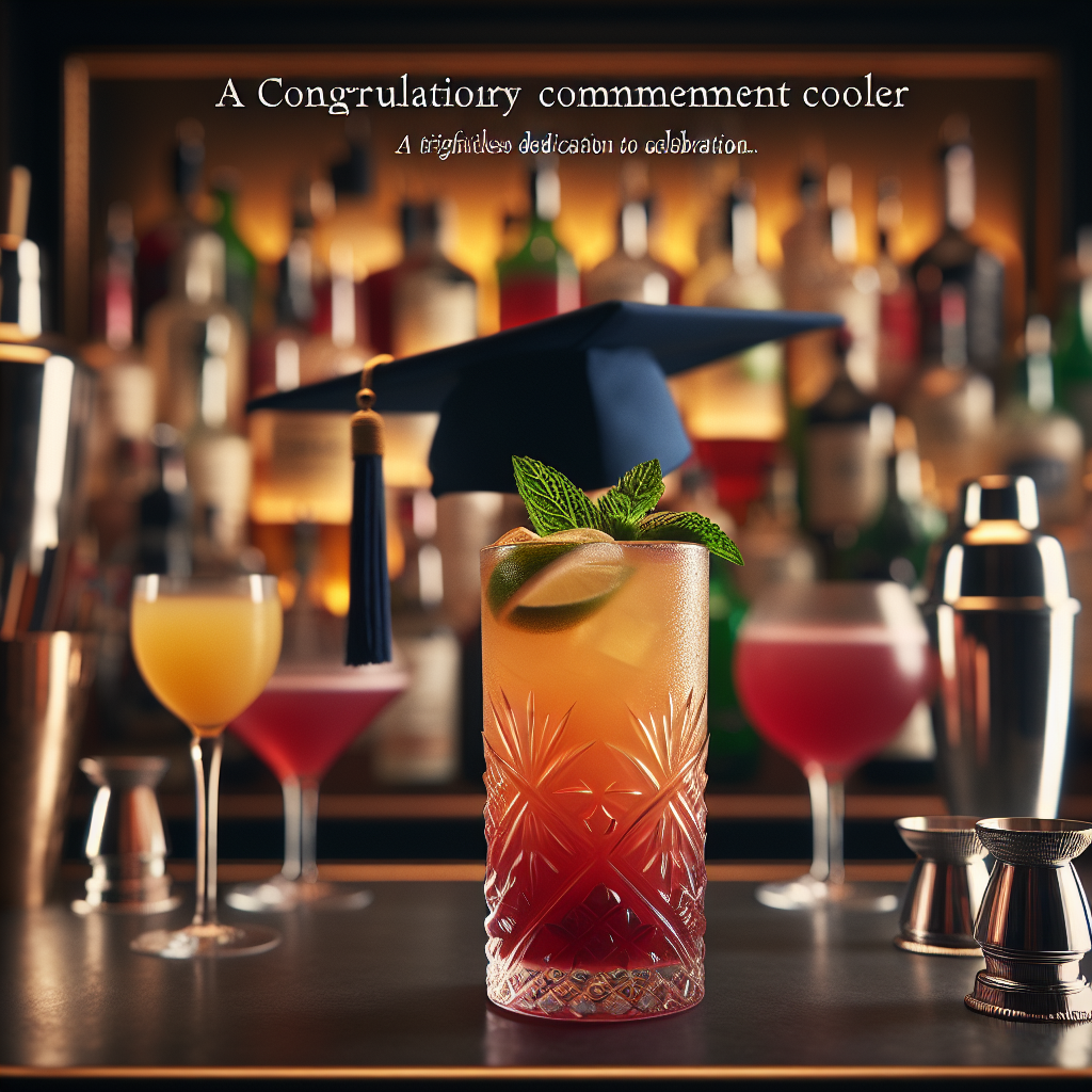 Congratulatory Commencement Cooler, Refreshing mocktail for college ...