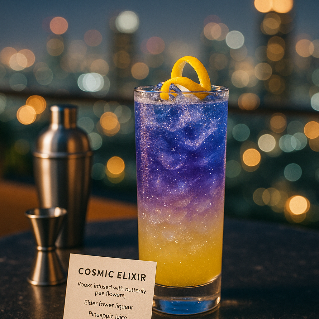 Cosmic Elixir, Cosmic Elixir cocktail for World UFO Day celebration