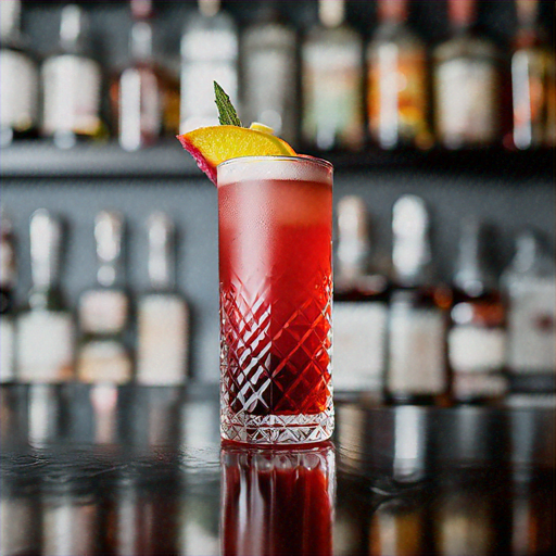 Crimson Heatwave, Daring and vibrant cocktail with spice and sweetness ...