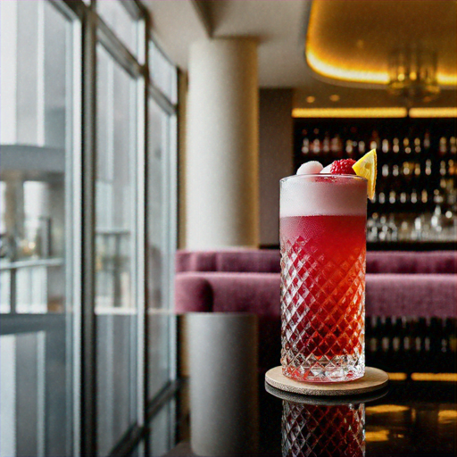 Crimson Lychee Goose, Exotic cocktail with Grey Goose vodka and lychee ...