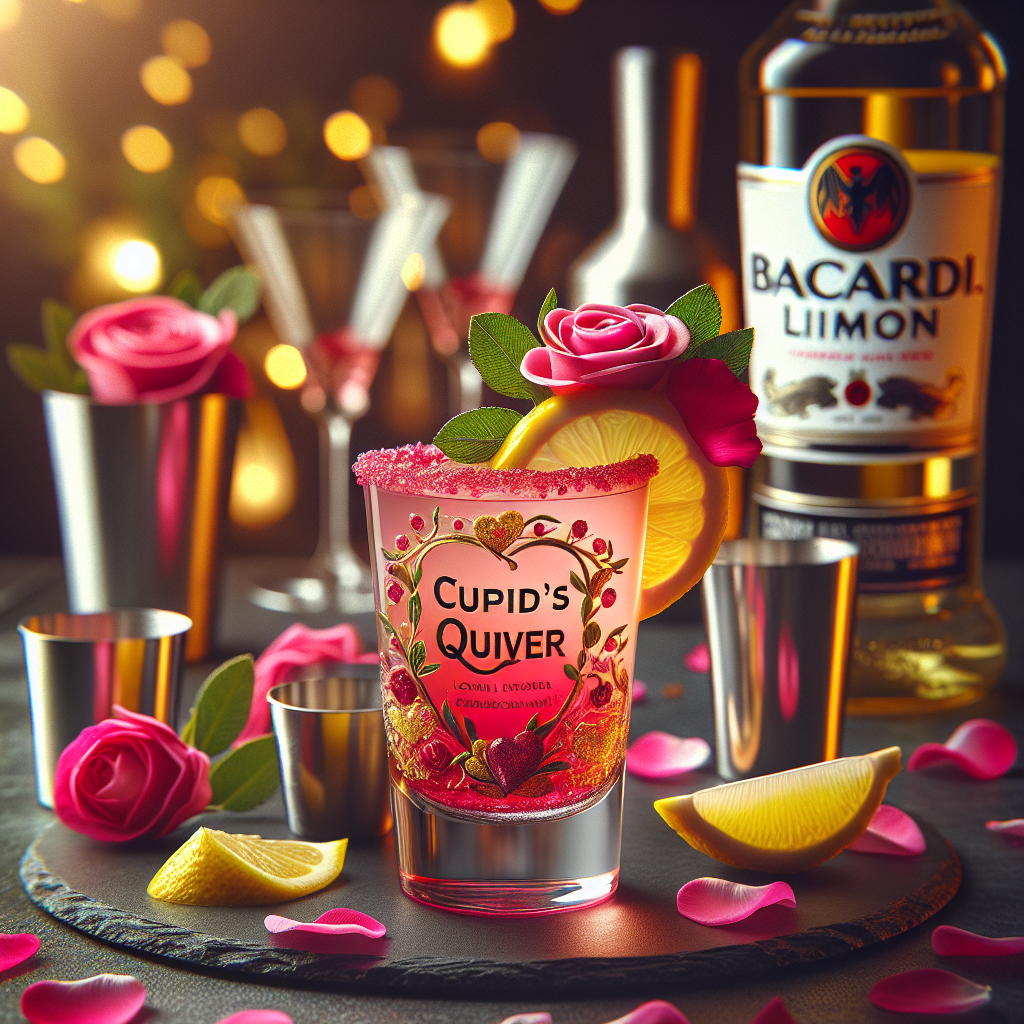 Cupid's Quiver, Vibrant and zesty shooter for Valentine's Day