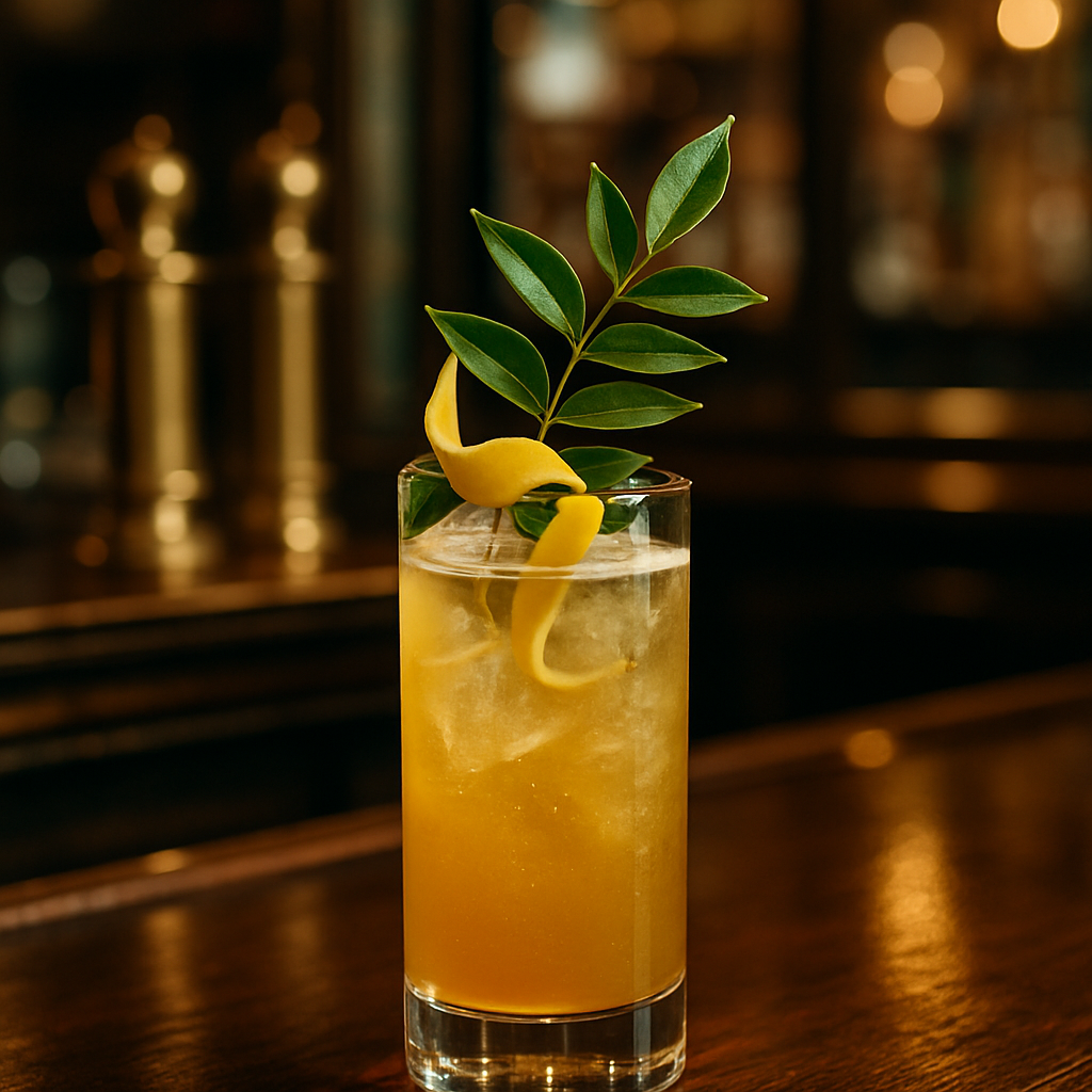 Curry Highball, Unexpected fusion of spicy and smoky flavors in a cocktail