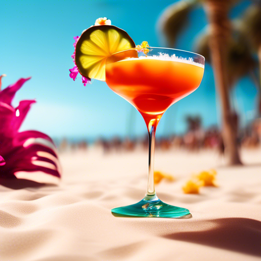 Desert Bloom Elixir, Sparkling floral cocktail for festival vibes