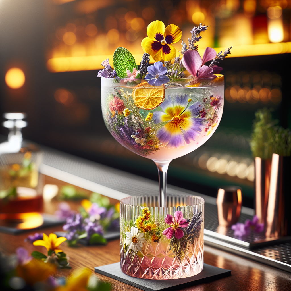 Desert Bloom Elixir, Vibrant floral and citrus cocktail inspired by ...