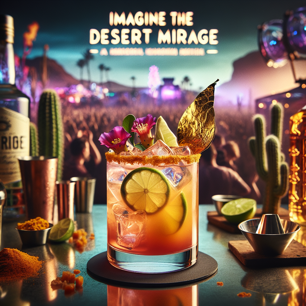 Desert Mirage, Festival cocktail inspired by Coachella