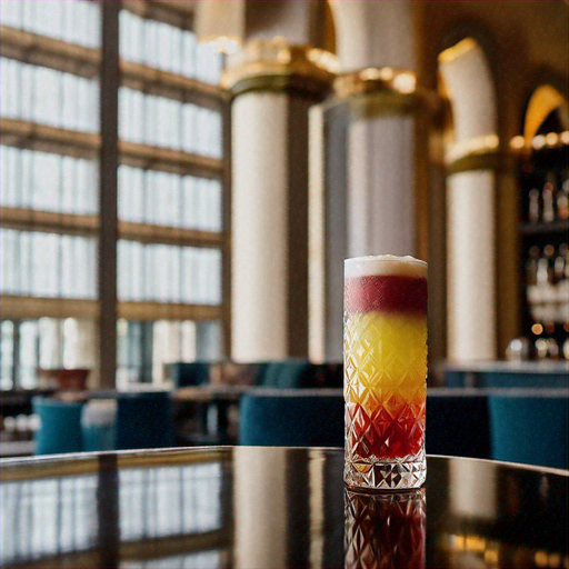 Desert Mirage, Exotic Arabian-inspired cocktail with traditional Middle ...