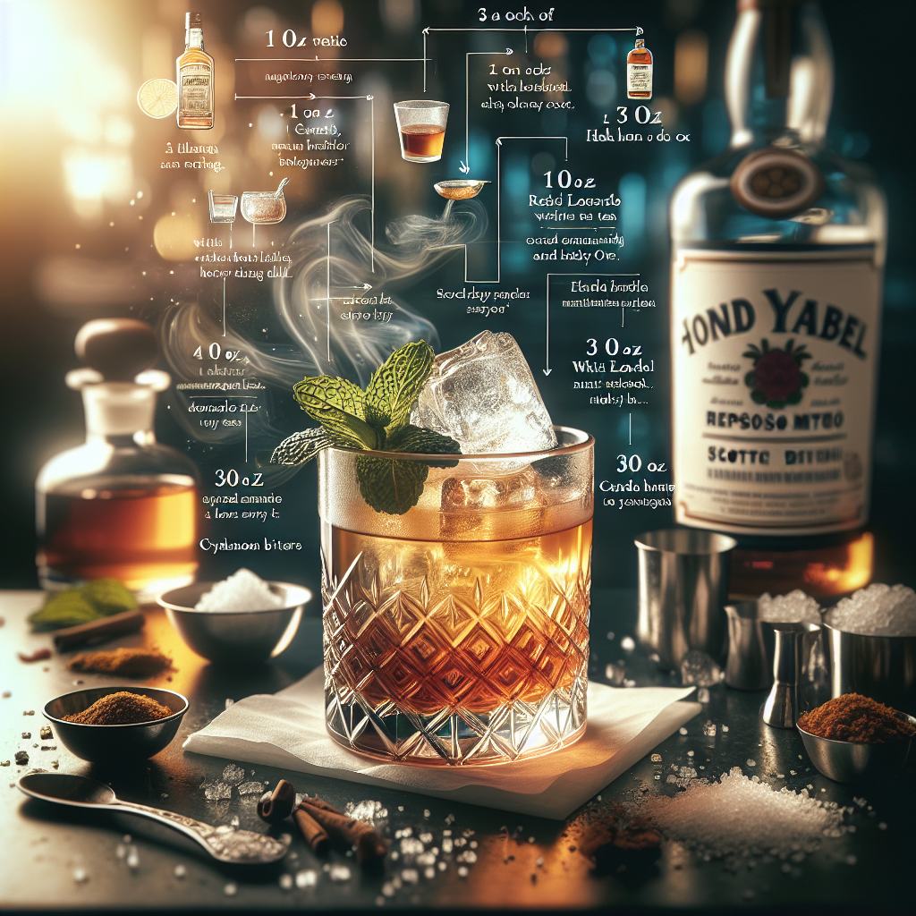 Desert Mirage, Complex desert-inspired cocktail with reposado tequila ...