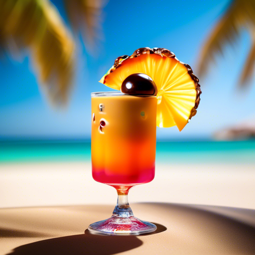 Desert Oasis Delight, Exotic cocktail with date palm juice, spices, and ...