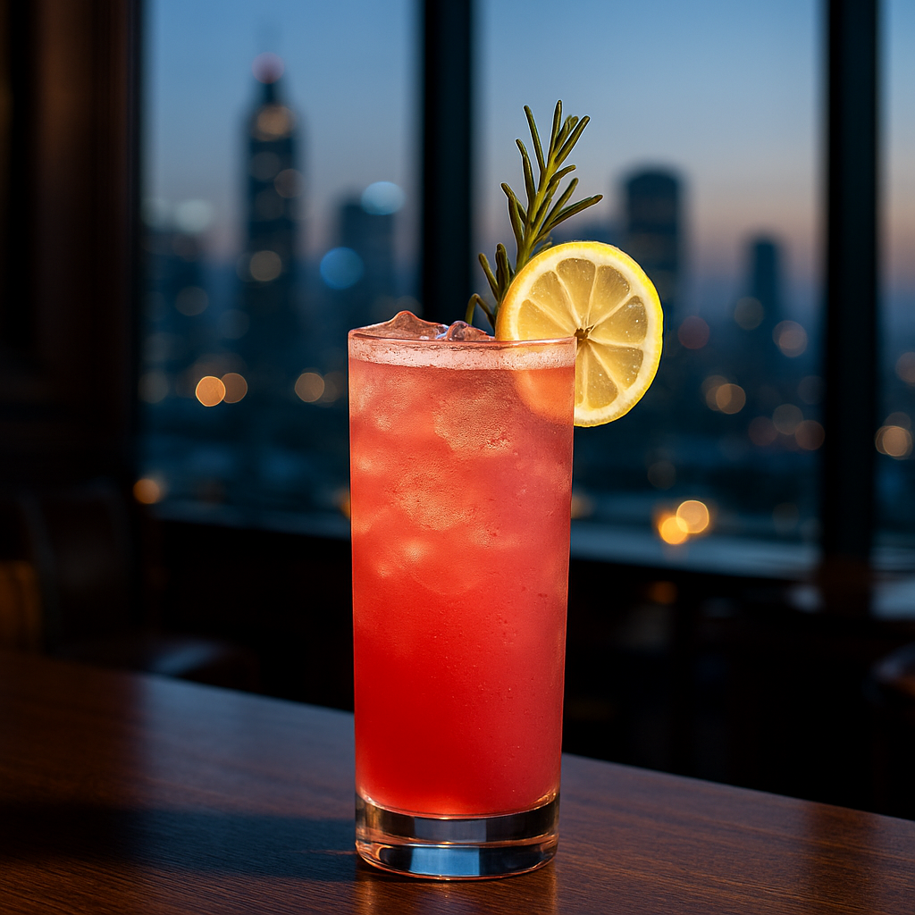 Desert Oasis Drift, Refreshing desert cocktail with botanicals and ...