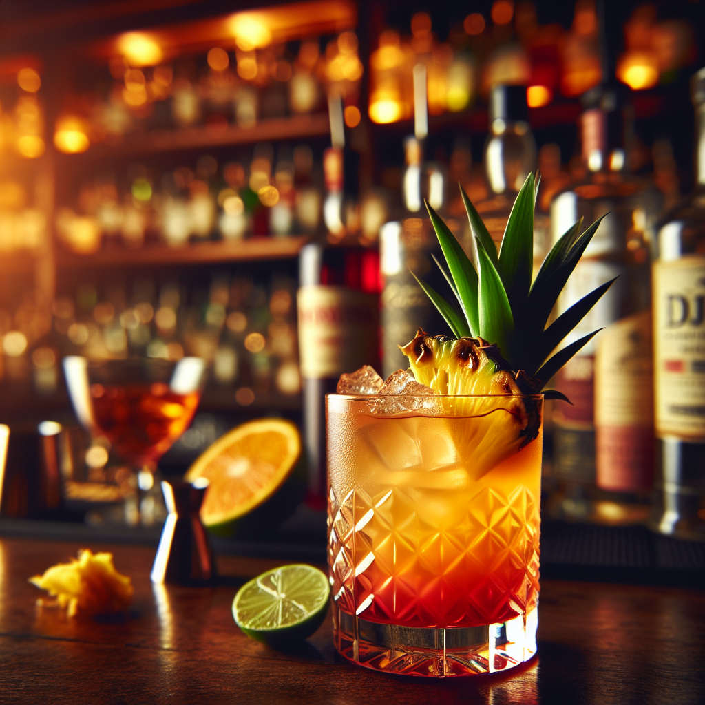 Desert Sunrise, Vibrant, refreshing Desert Sunrise cocktail with ...