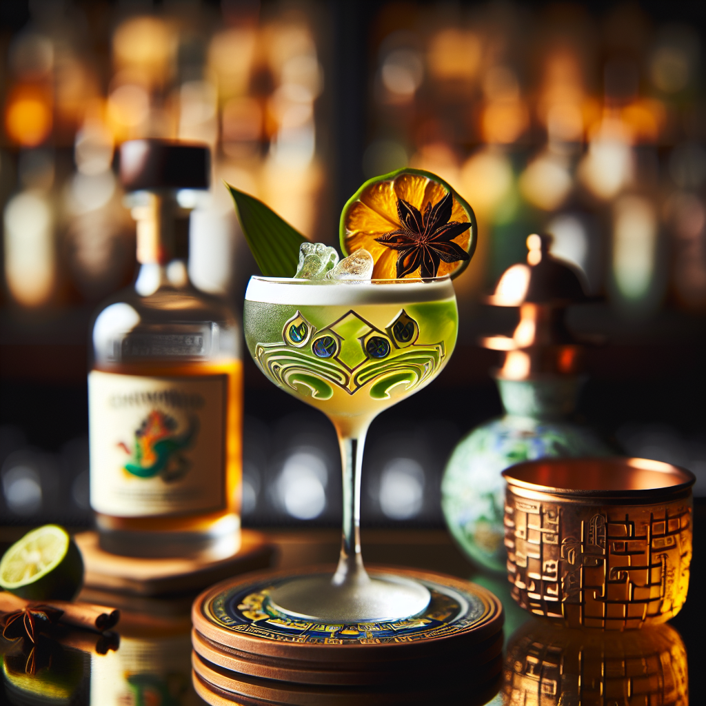 Dragon's Agave Elixir, Bold tequila meets Chinese flavors in a vibrant ...