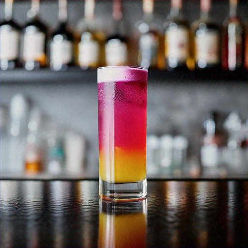 Dragon's Sunrise Lemonade, Vibrant, refreshing non-alcoholic cocktail ...