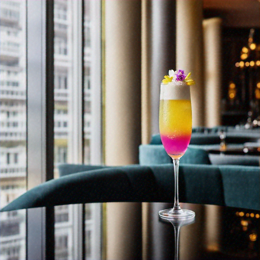 Easter Bloom Fizz, Easter Bloom Fizz cocktail with Empress Gin and ...