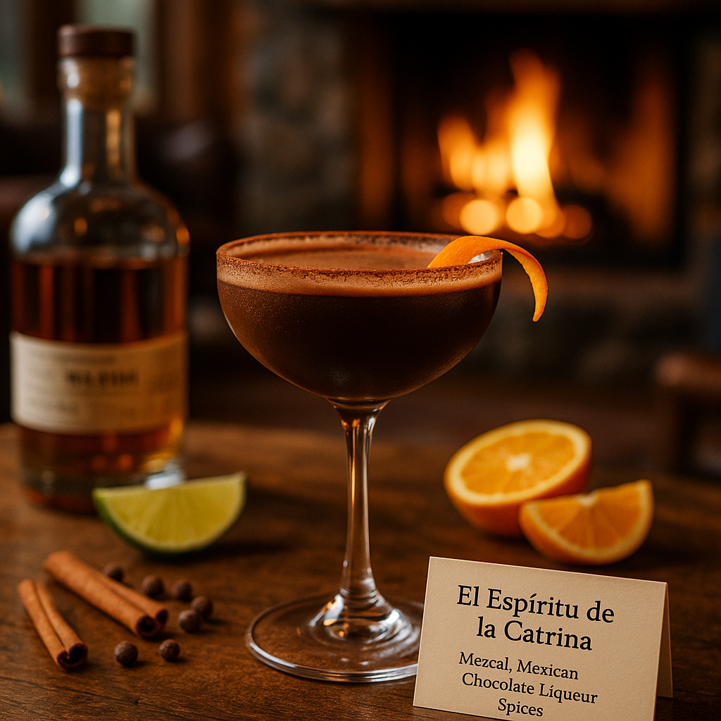 El Espíritu de la Catrina, Mezcal cocktail with Mexican chocolate and ...