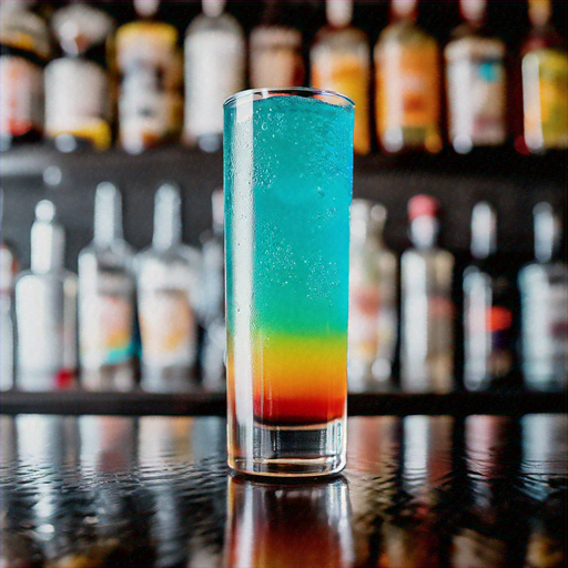 Electric Agave Pulse, Vibrant tequila cocktail with tropical fruit ...