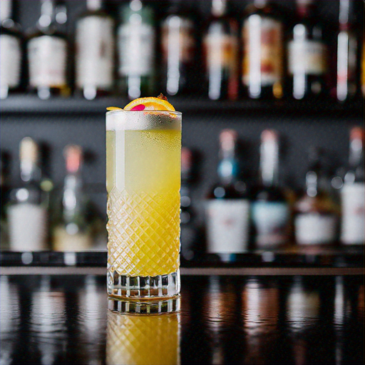 Electric Citrus Fizz, Vibrant gin cocktail with citrus, elderflower ...